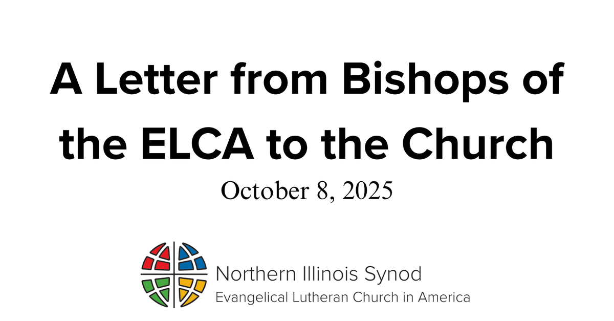 A Letter from Bishops of the ELCA to the Church | Northern Illinois Synod